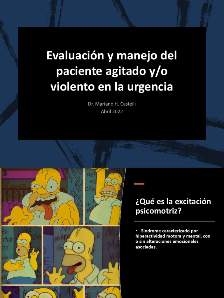 Paciente Agitado y Violento - 2022 | PDF | Trastorno mental | Esquizofrenia