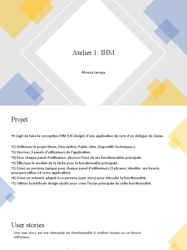 Atelier 1 | PDF