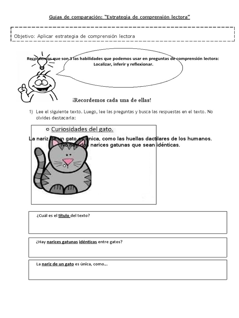 Estrategias de Comprension Lectora 2° | PDF | Comprensión lectora
