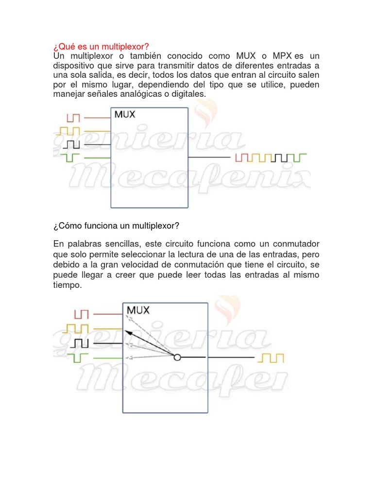 Qué Es Un Multiplexor | PDF | USB | Bienes manufacturados