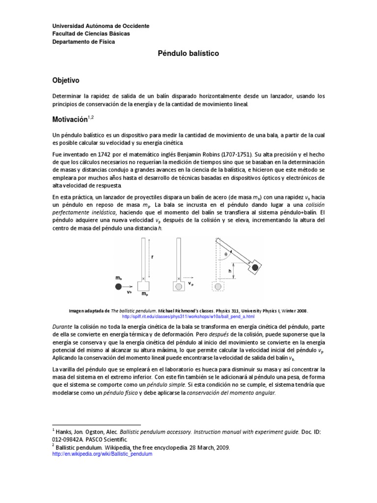 Medición de velocidad con fotopuertas | PDF | Péndulo | Velocidad