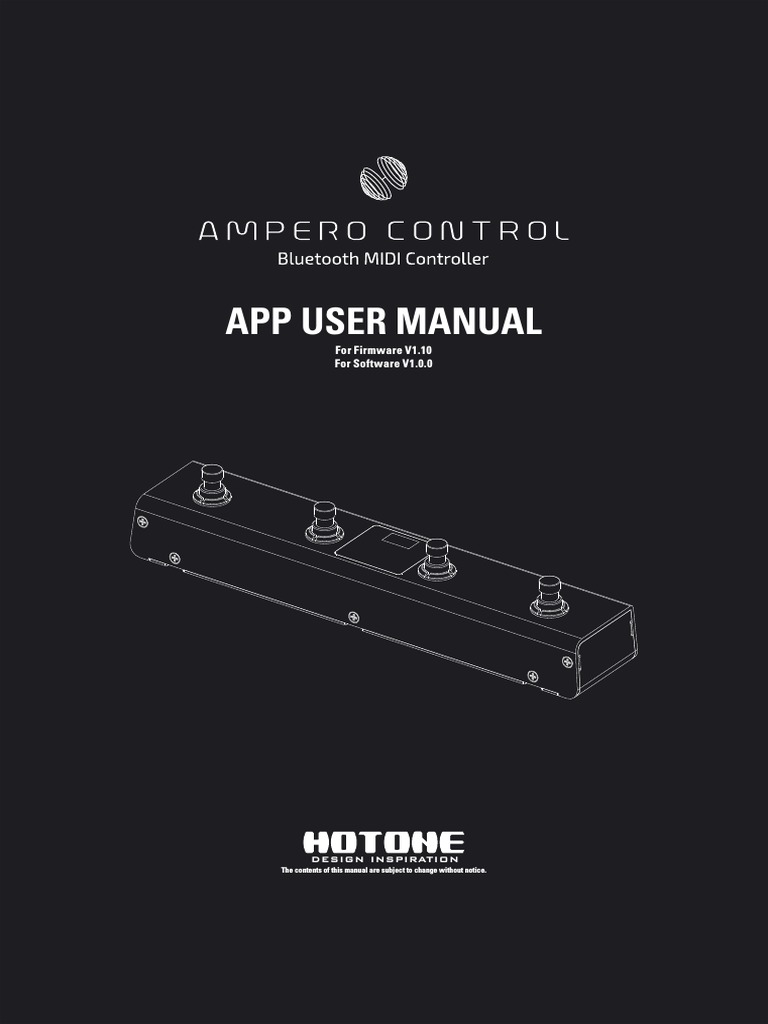 Ampero Control User Guide | PDF | Bluetooth | Online And Offline