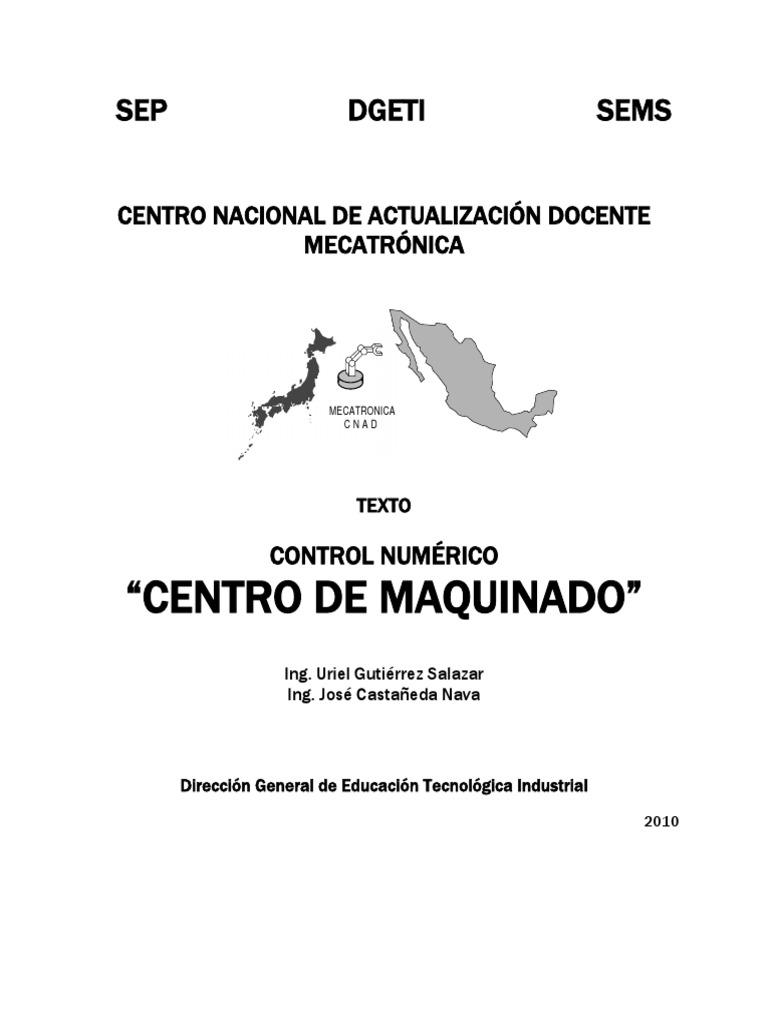 Sep Dgeti Sems Centro Nacional de Actual | PDF | Control numerico | Herramienta de máquina
