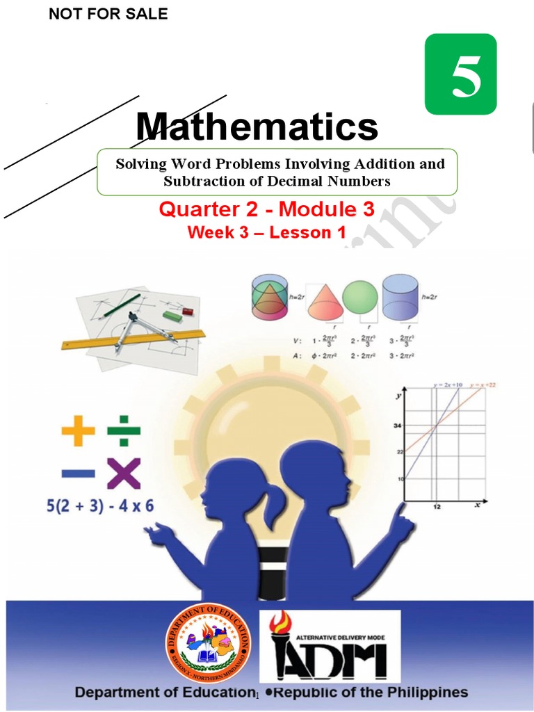Math5 Q2 Mod3 Solving Word Problems Involving Addition and Subtraction of Decimal Numbers v5 ...
