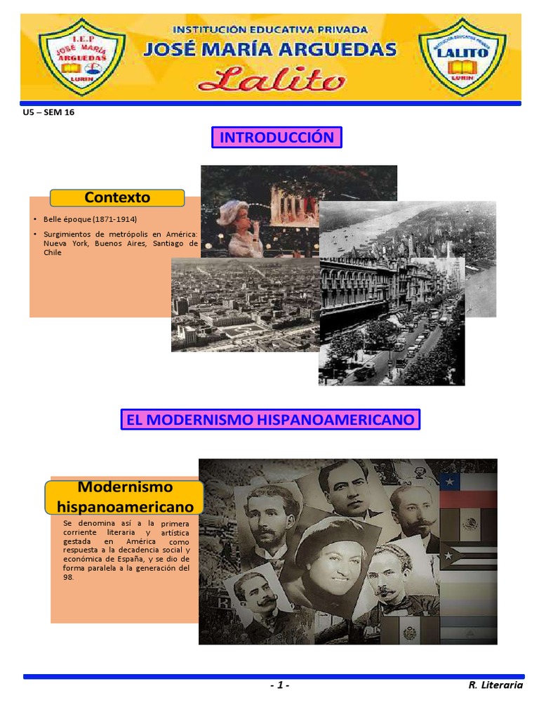 Modernismo Hispanoamericano: Características y Autores | PDF | Poesía