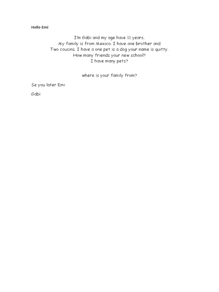 Hello Emi | PDF | Social Science | Wellness