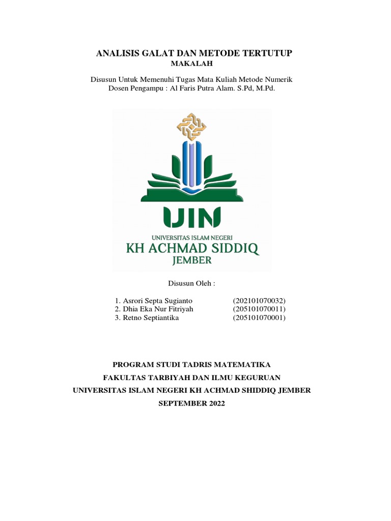 Makalah Kel 1 Metode Numerik Pdf