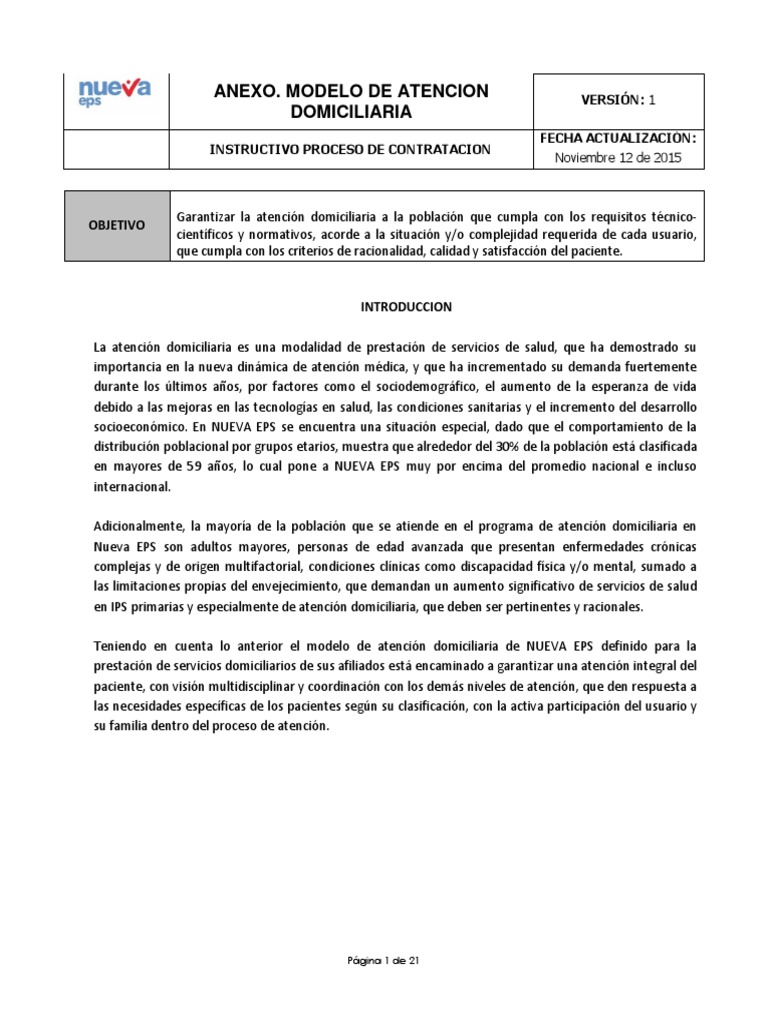 NUEVA EPS Contrato Medicuc IPS | PDF | Hospital | Terapia física