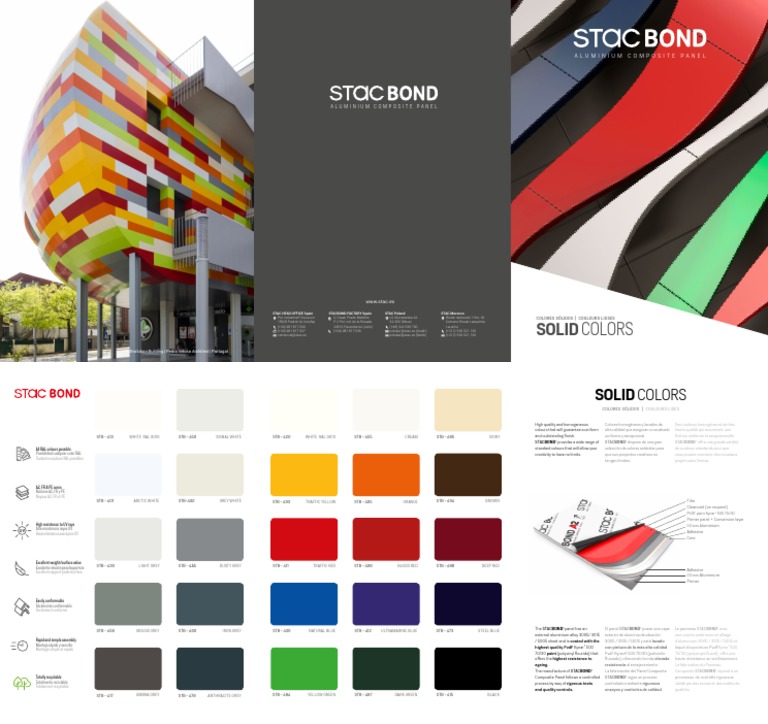 Stacbond 2018 01 Solid Colors | PDF | Química | Sustancias químicas