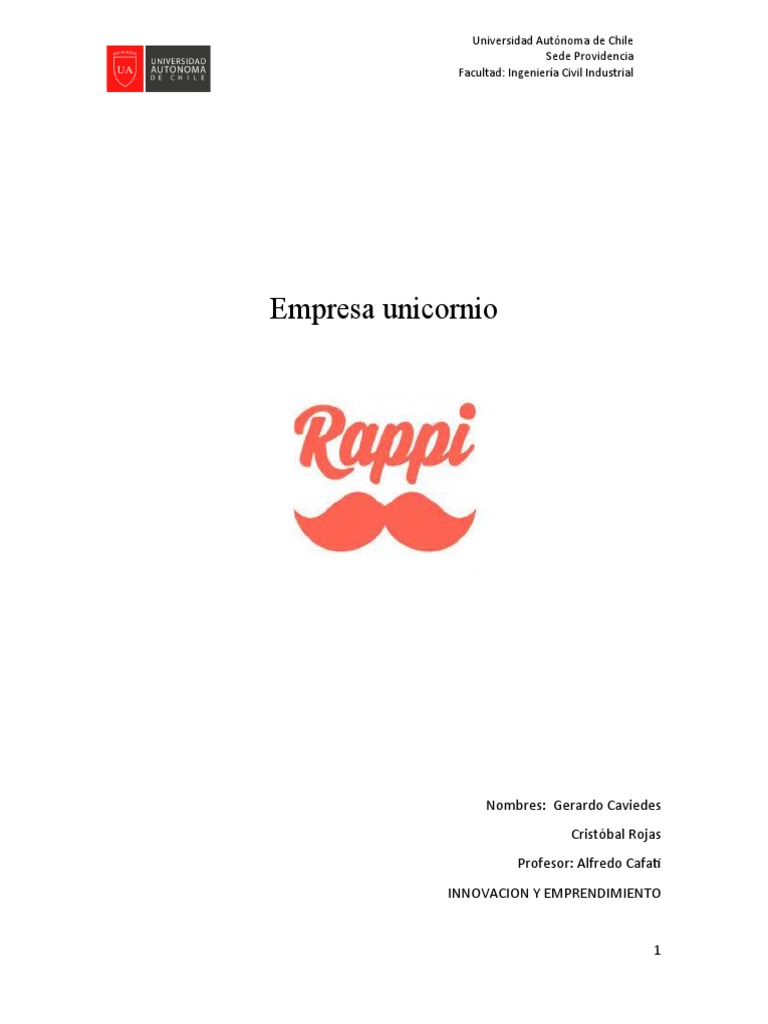 Rappi Informe Definitivo | PDF | Aplicación movil | Software de la aplicacion