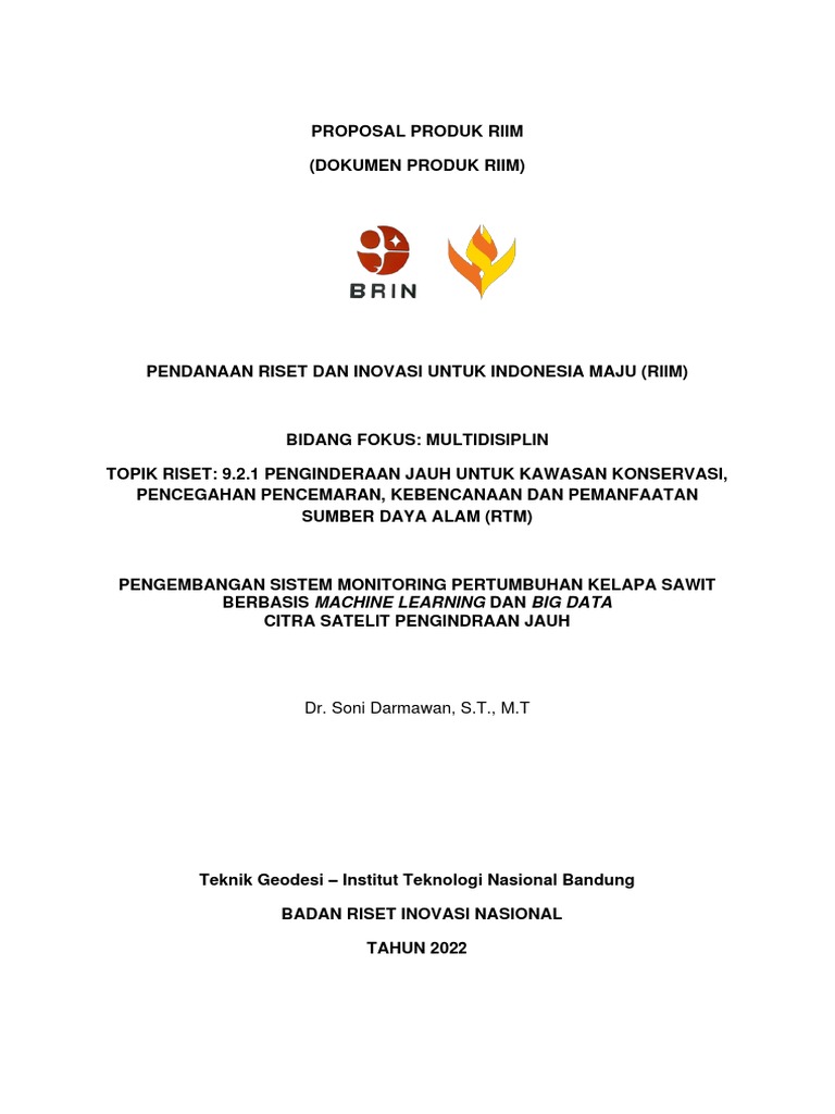 Proposal-RIIM-SK Rev-2022-Itenas Bandung | PDF