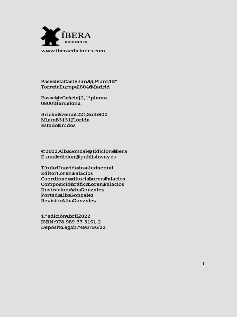 Una Vida Sin Salud Mental (Alba Gonzalez) | PDF Una Vida Sin Salud Mental (Alba Gonzalez) | PDF