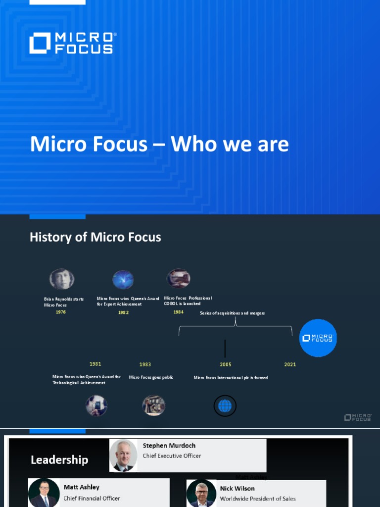 Micro Focus | PDF | Analytics