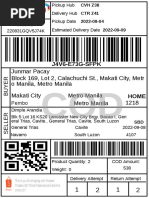 Sample JNT Waybill | PDF