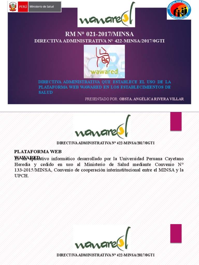 Uso de la Plataforma WAWARED en Salud | PDF | Internet | Red mundial