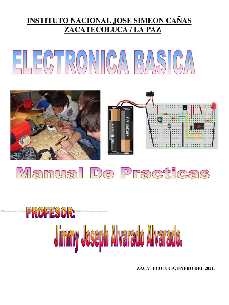 Manual de Electronica Basica 2021 | PDF | Corriente eléctrica | Corriente continua