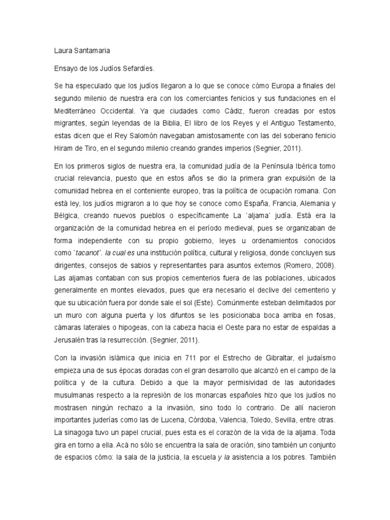 Judíos Sefardíes | PDF | Judios | Libro del éxodo