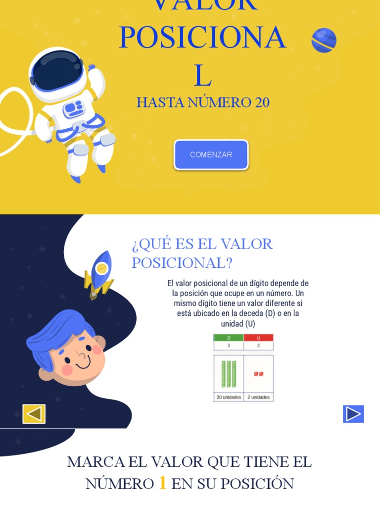 Valor Posicional Hasta El 20 | PDF