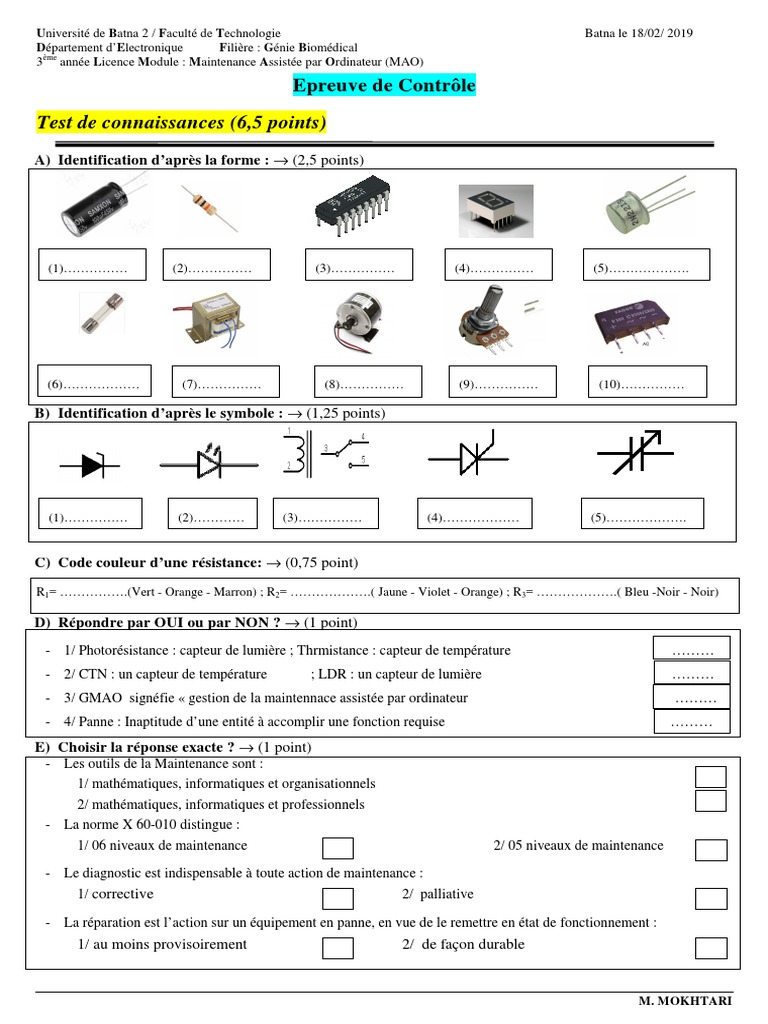 Cours de Maintenance Informatique MAO | PDF | Électricité ...