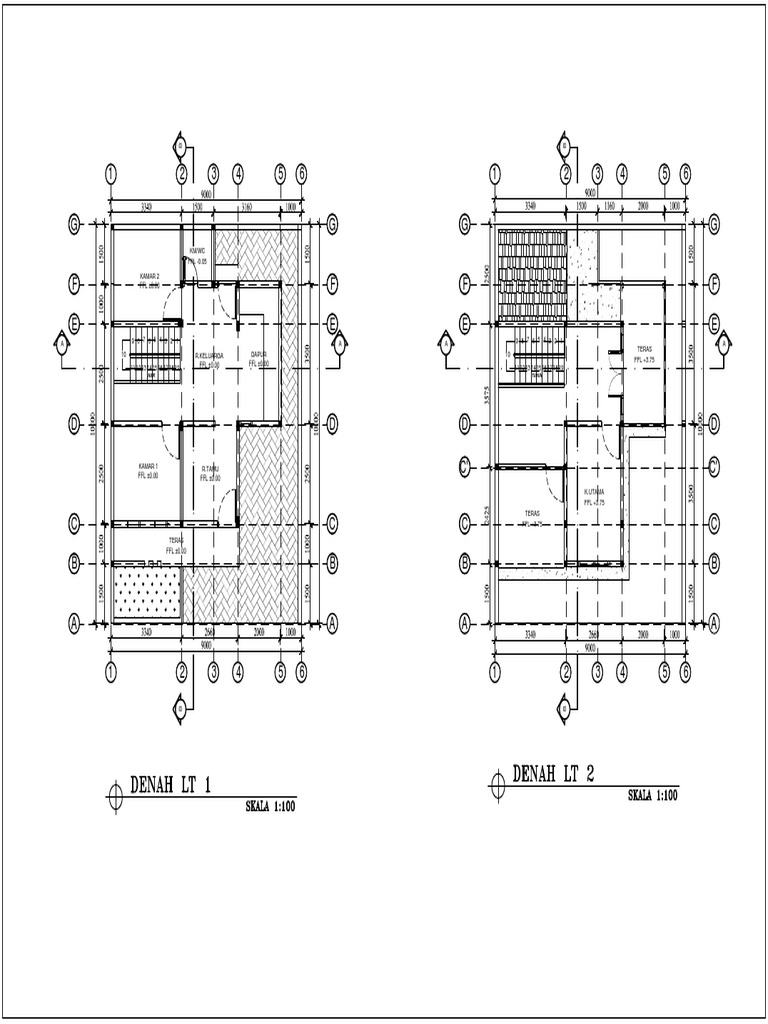 DENAH RUMAH TYPE 80 2 | PDF