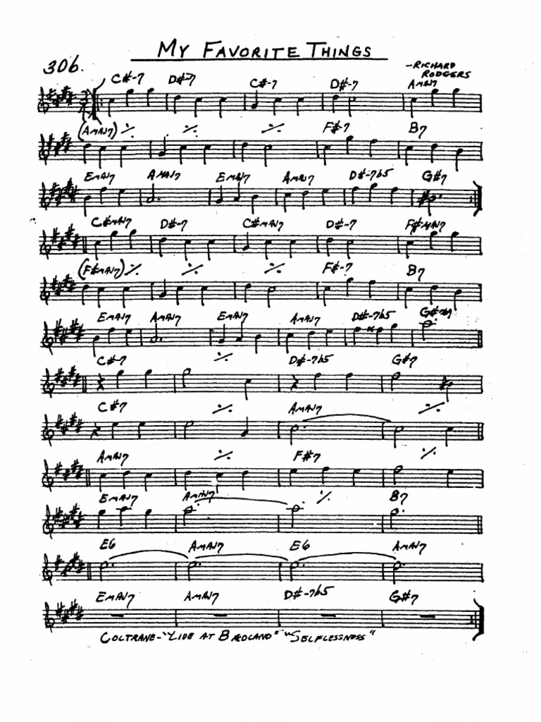 My Favorite Things Eb | PDF