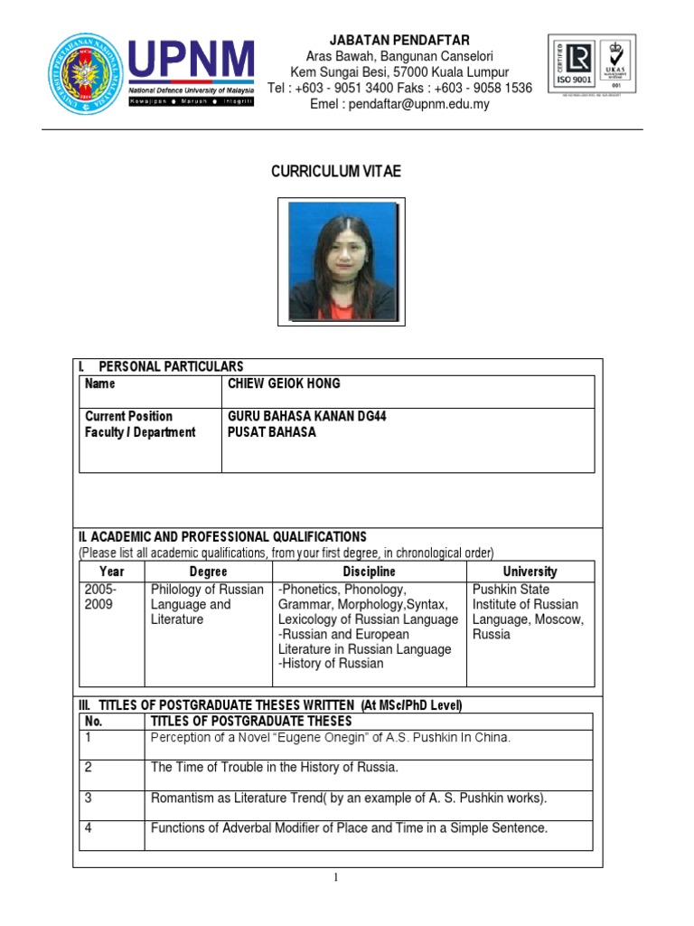 CV Christy | PDF | Thesis | Cognition