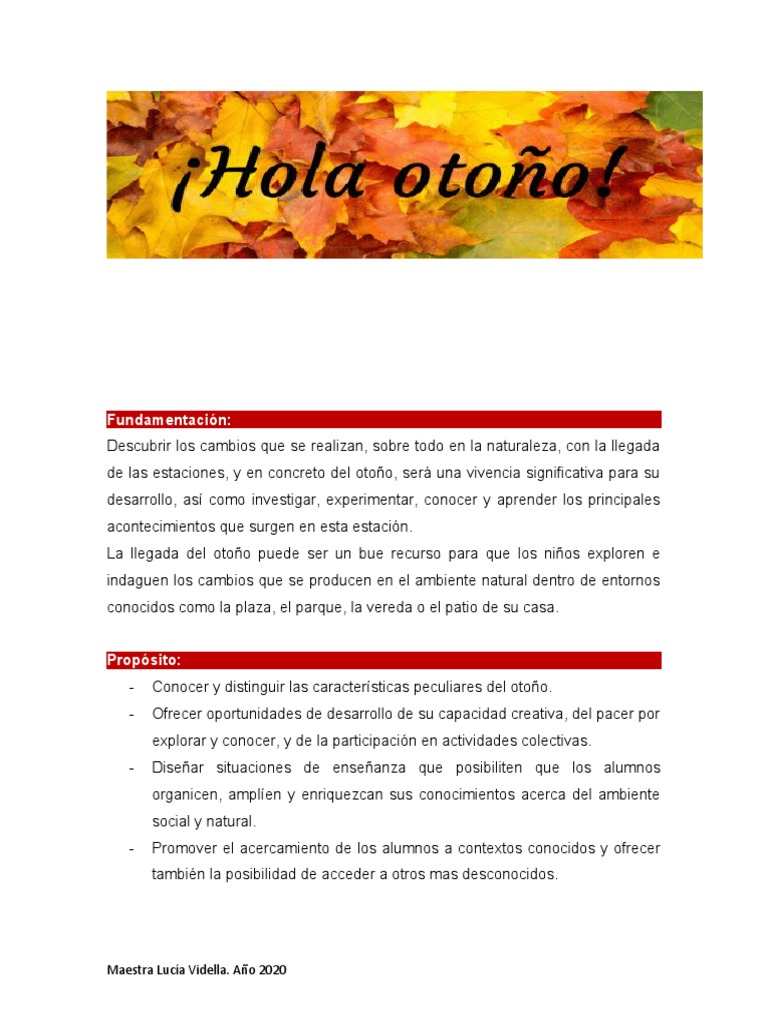 Explorando el Otoño en Niños | PDF | Ciencia cognitiva | Cognición