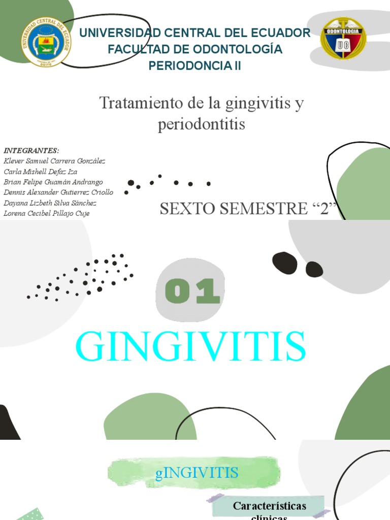 Tratamiento de Gingivitis y Periodontitis | PDF | Odontología ...