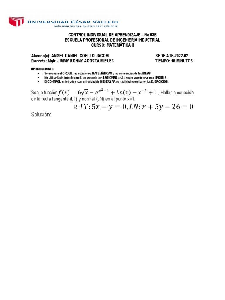 Control Individual 03 - B Coello Jacobi Angel Daniel | PDF