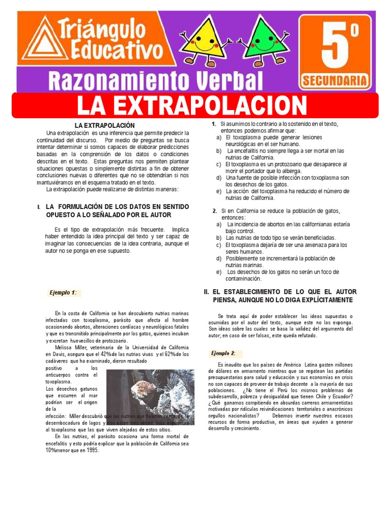 La Extrapolacion para Quinto Grado de Secundaria | PDF | Perú | Presupuesto