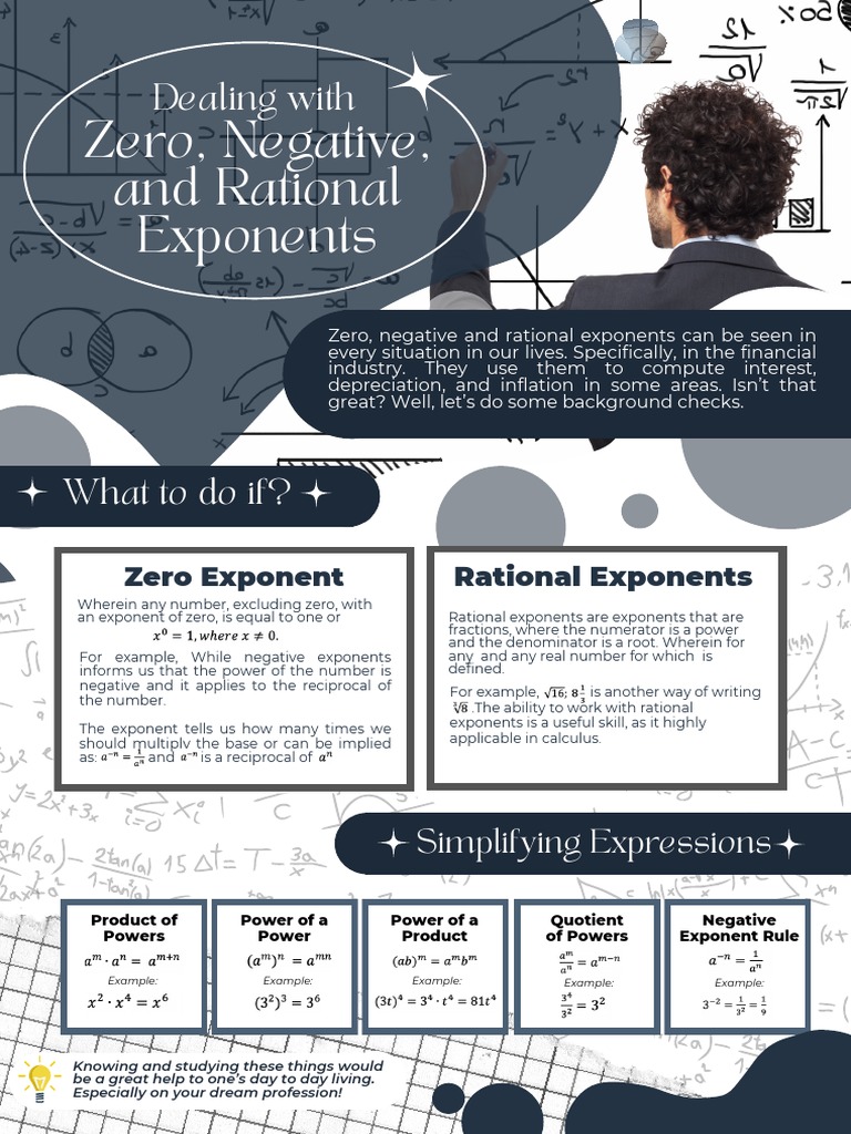 Dealing With Zero Negative and Rational Exponents | PDF