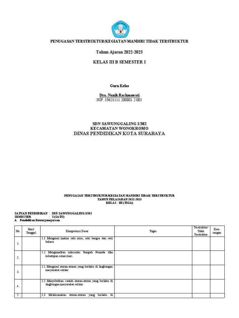 Penugasan KMTT KELAS 3 | PDF