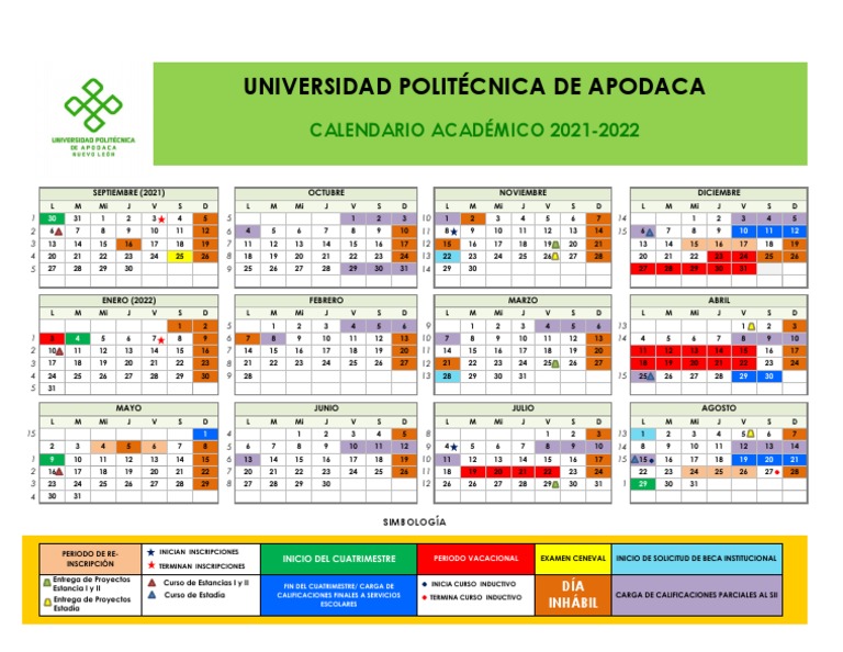 Upapnl Calendario Escolar | PDF