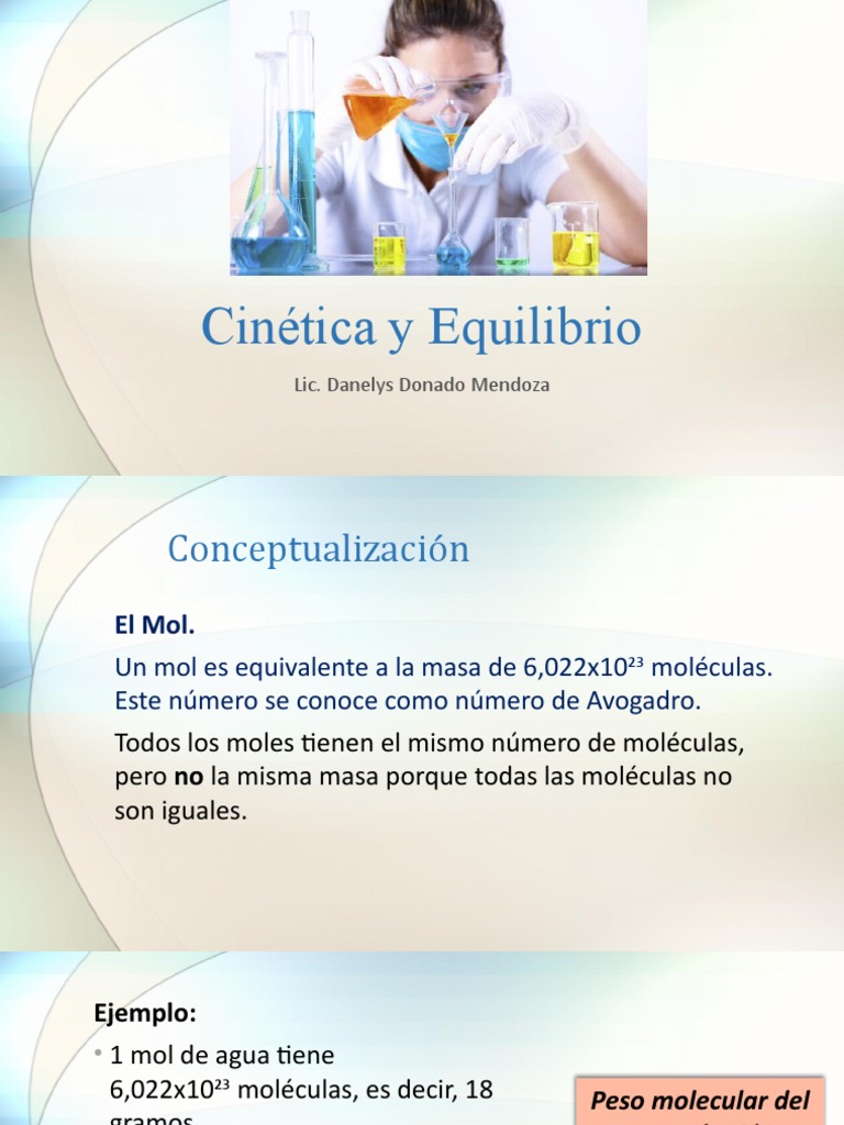 Cinética y Equilibrio | PDF | Equilibrio químico | Reacciones químicas