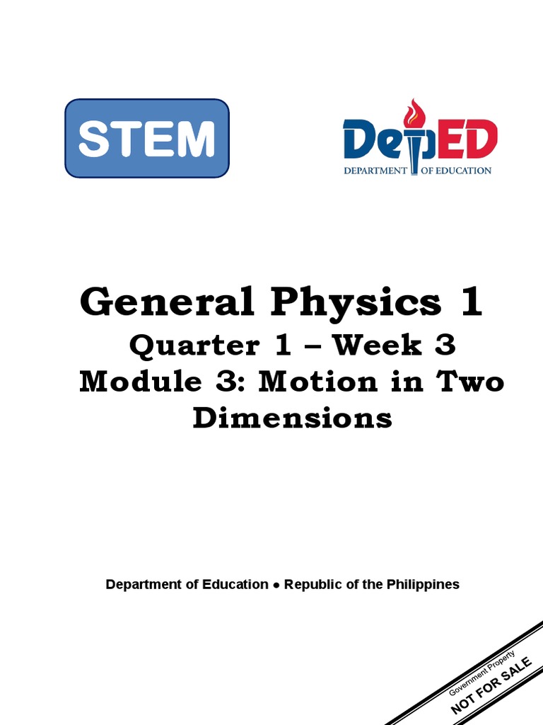 General Physics 1 q1 Week 3 | PDF | Acceleration | Kinematics