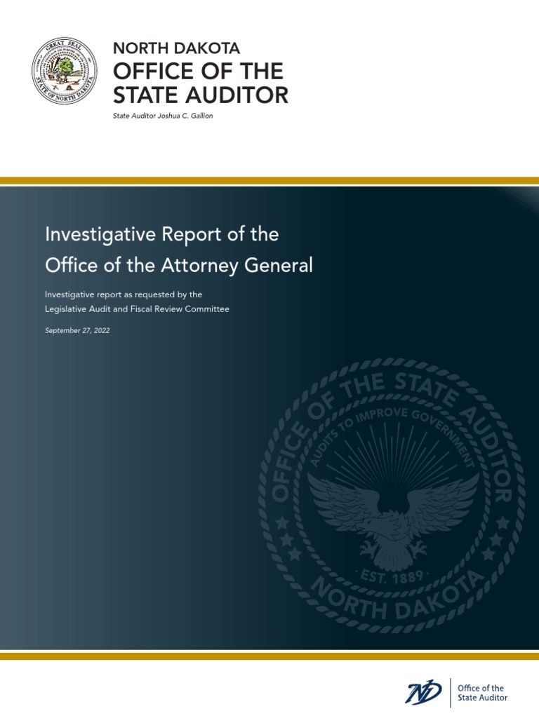 ND Attorney General Office Audit Report | PDF | Lease | Business