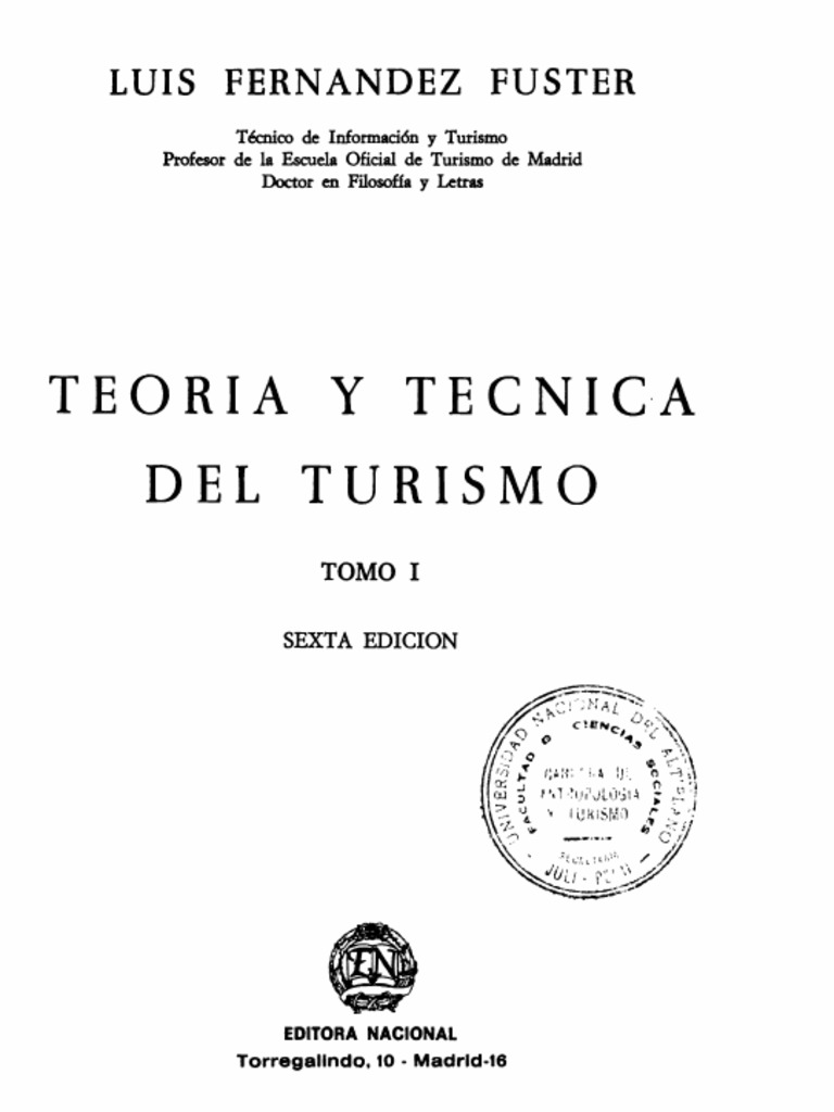 Teoria y Tecnica Del Turismo I | PDF | Turismo | Nómada Teoria y Tecnica Del Turismo I | PDF | Turismo | Nómada