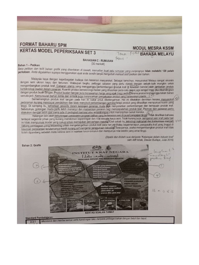 Contoh Rumusan SPM 2021 | PDF