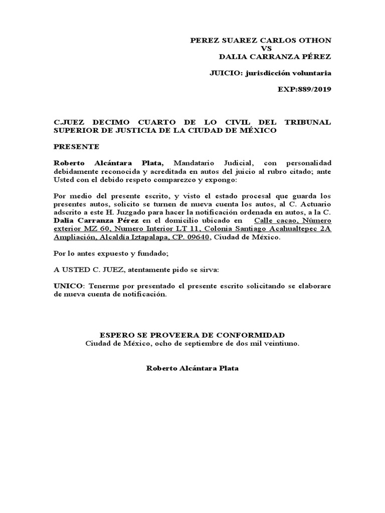 Juris Vol Cedula 8 de Sep | PDF