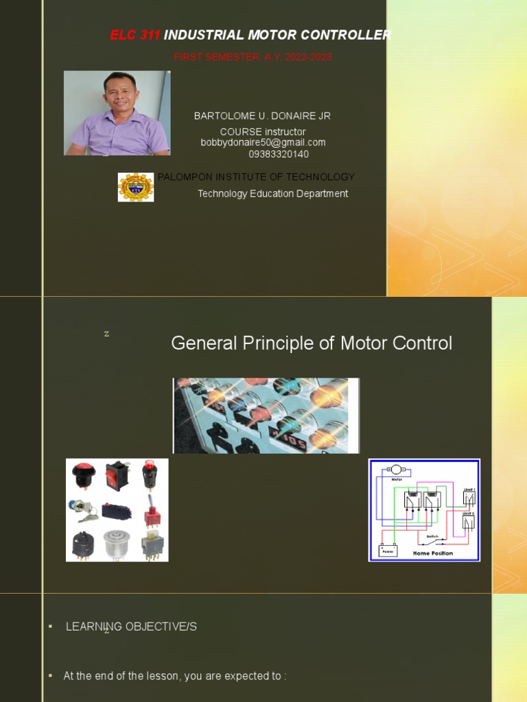 ELC 311 (2022 - 2023) Motor Controller | PDF | Electric Motor | Electrical Equipment