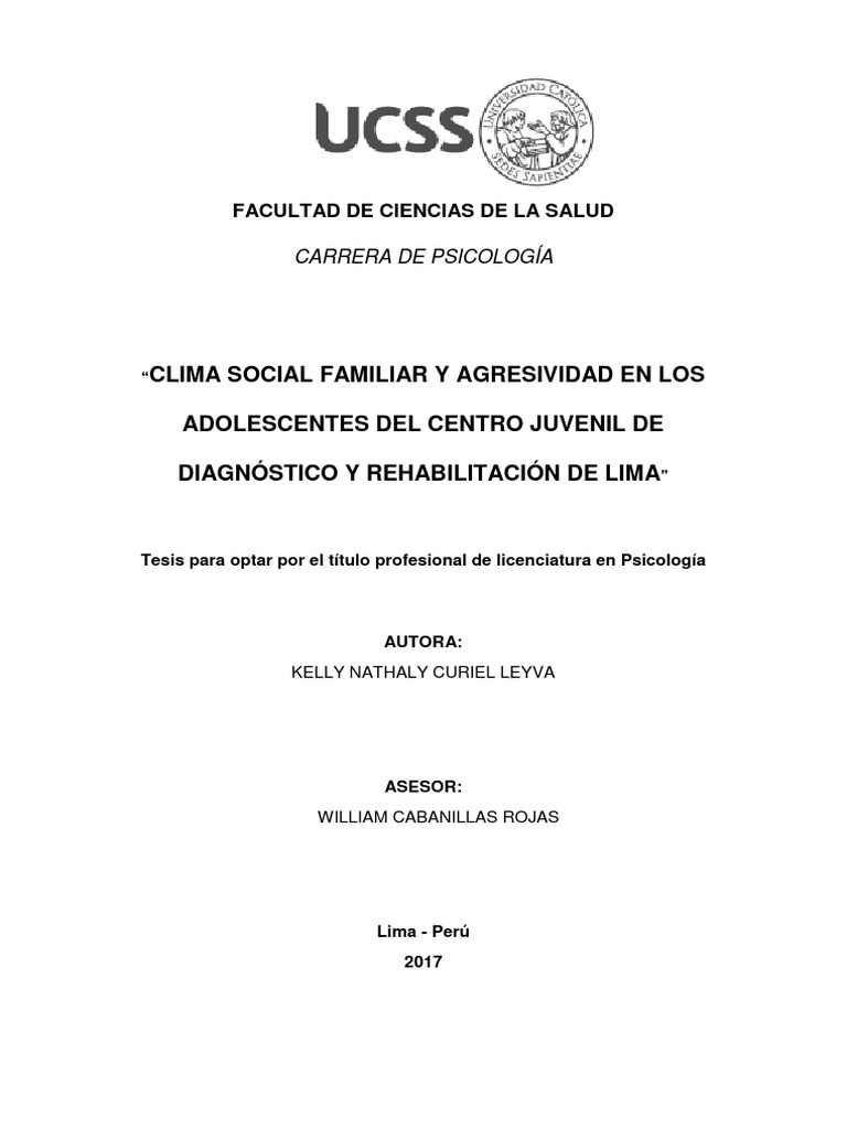 Curiel Kelly Tesis Bachiller 2017 | PDF | Invasión | Familia