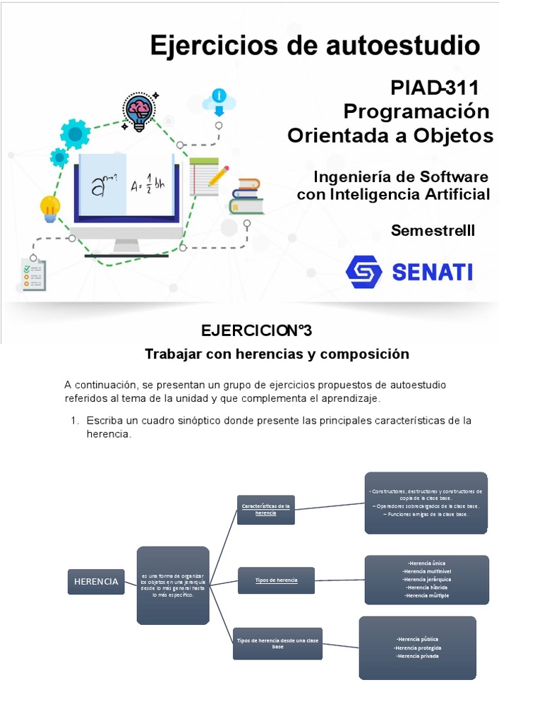 Piad-311 Ejercicio t003 | PDF | Herencia (Programación Orientada a Objetos) | Programación de ...