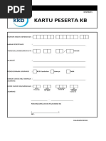 Kartu Peserta KB dan Informasi Faskes | PDF
