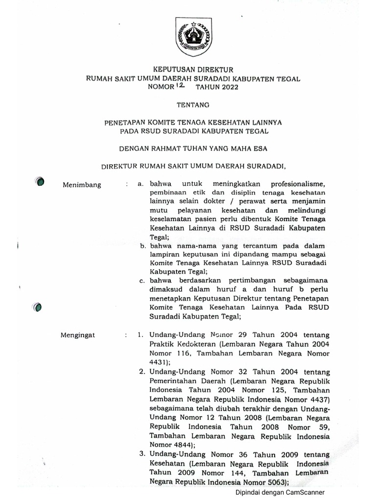 SK Komite Nakes Lain | PDF