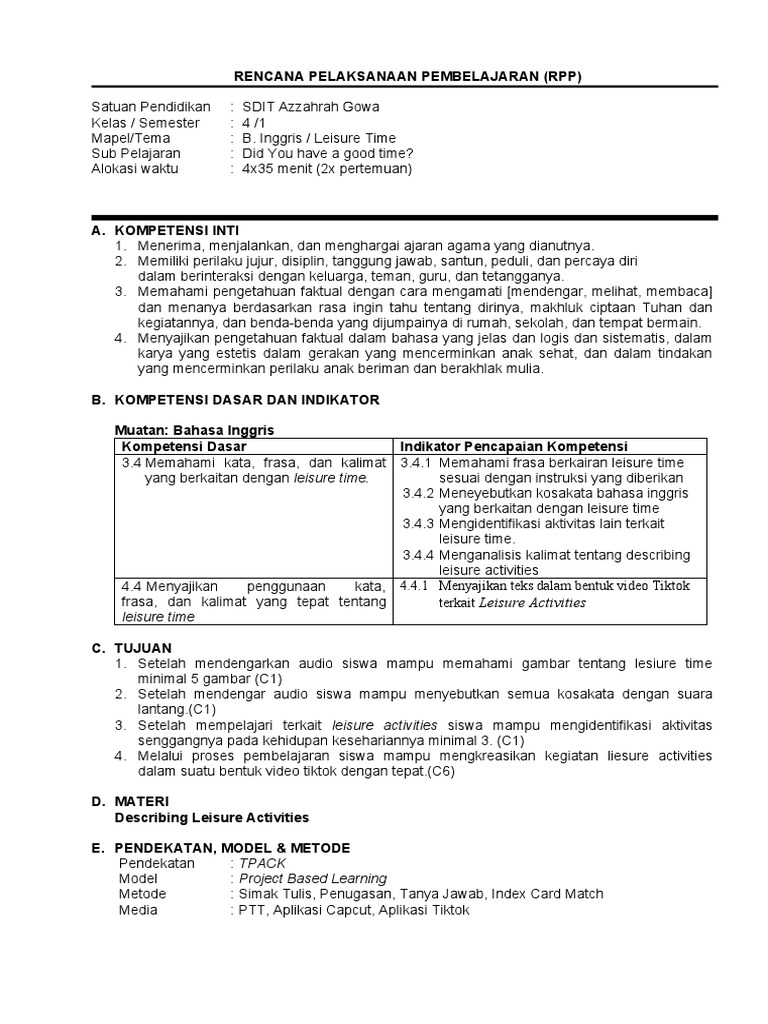 Rencana Aksi 1 | PDF