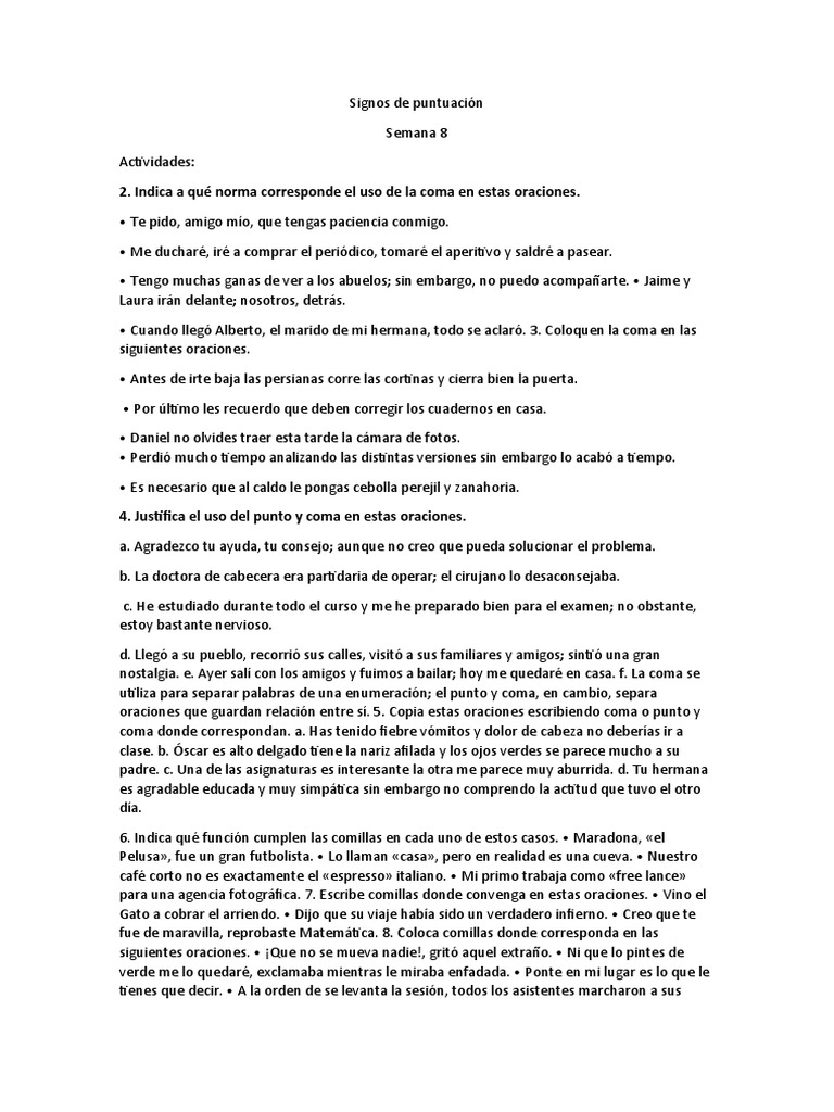 Signos de Puntuación | PDF | Hogar, jardinería y bricolaje