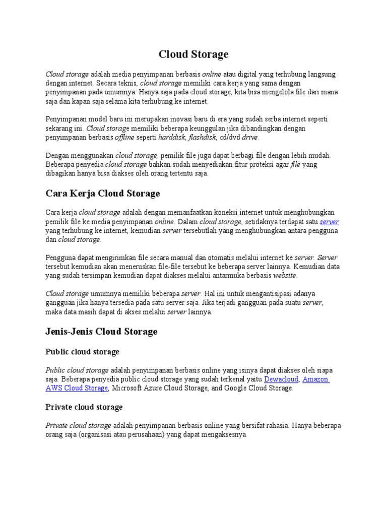 Hard Storage and Cloud Storage | PDF