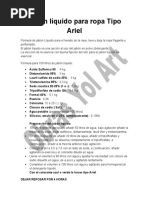 Formulario Lax Clean | PDF | Hidróxido de sodio | Sal (química)