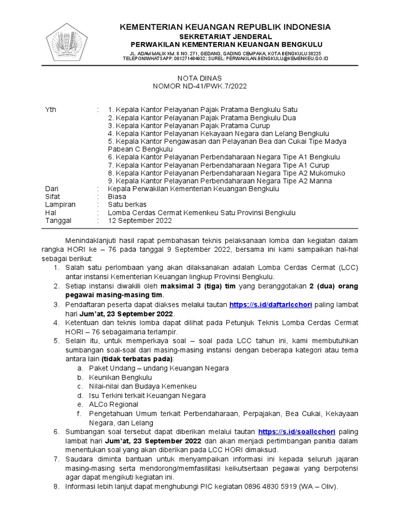 ND LCC Hori-76 | PDF