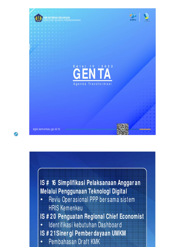 GENTA (Agenda Transformasi) | PDF